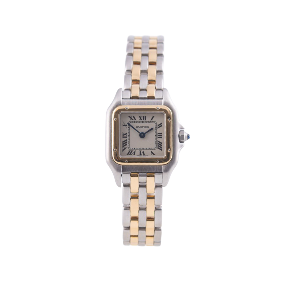 Cartier Panthère Mini Damenuhr Edelstahl / Gold Referenz 1057917 ...